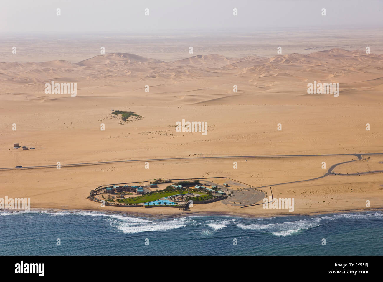 Aerial view of Walvis bay - Namib Desert Namibia Stock Photo - Alamy