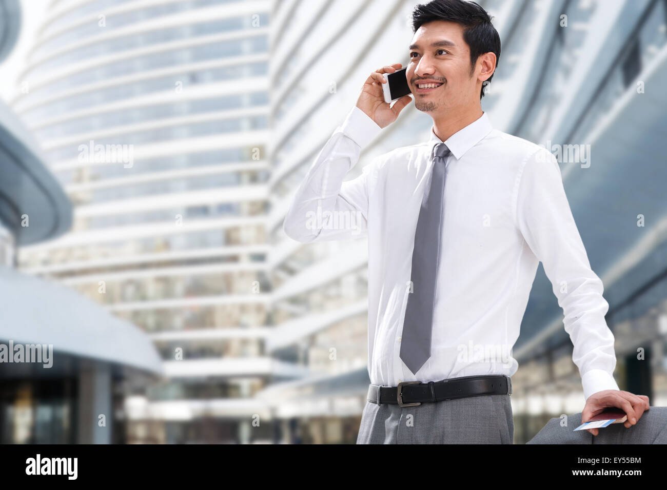 Business man calls Stock Photo - Alamy