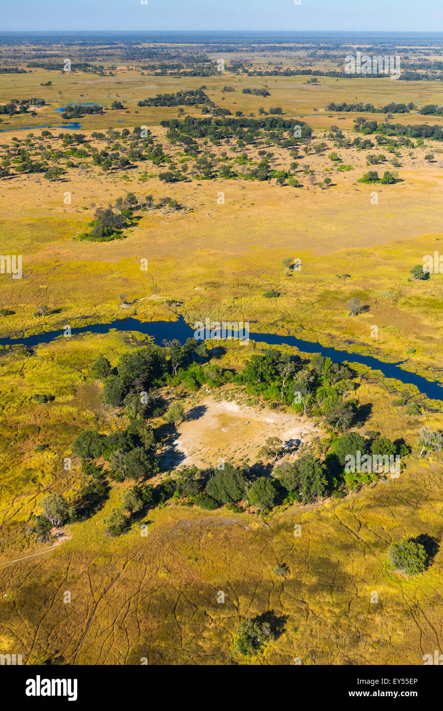 Aerial view of the Okavango Delta - Botswana Stock Photo - Alamy