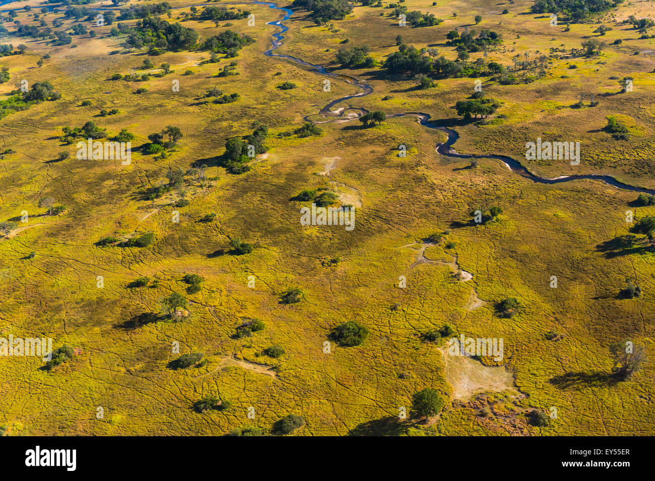 Aerial view of the Okavango Delta - Botswana Stock Photo - Alamy