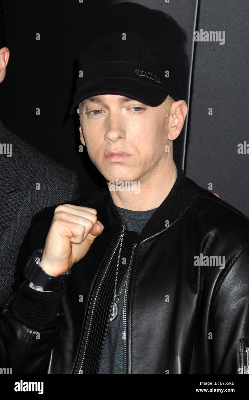New York City. 20th July, 2015. Eminem attends the 'Southpaw' New York ...
