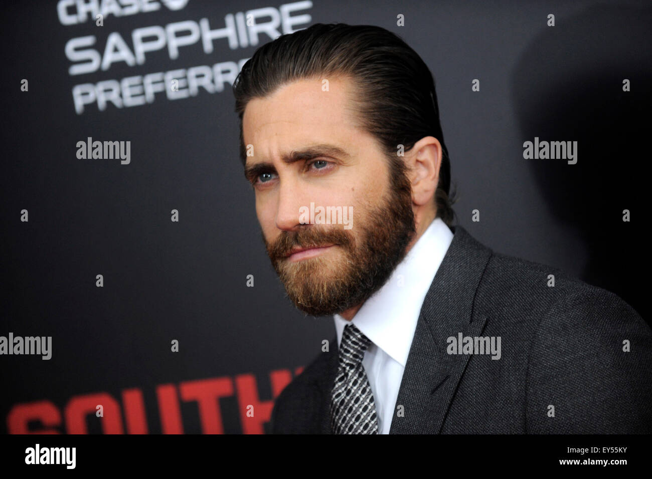 New York City. 20th July, 2015. Jake Gyllenhaal attends the 'Southpaw ...