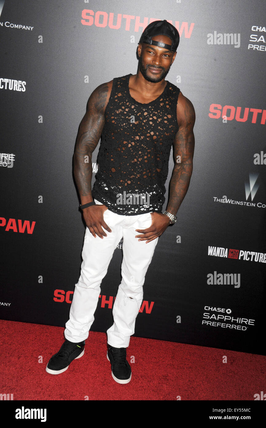 New York City. 20th July, 2015. Tyson Beckford attends the 'Southpaw ...