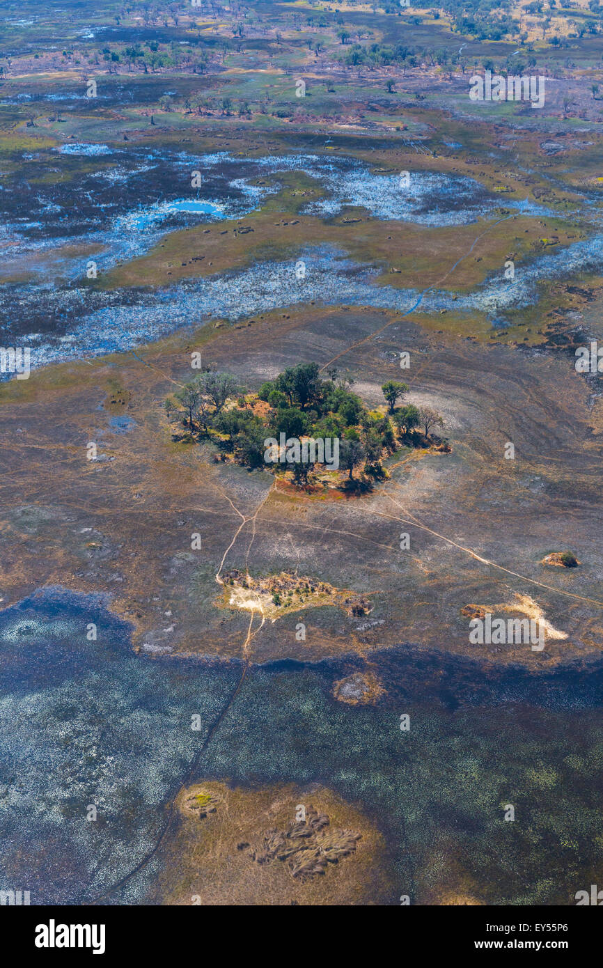 Aerial view of the Okavango Delta - Botswana Stock Photo - Alamy