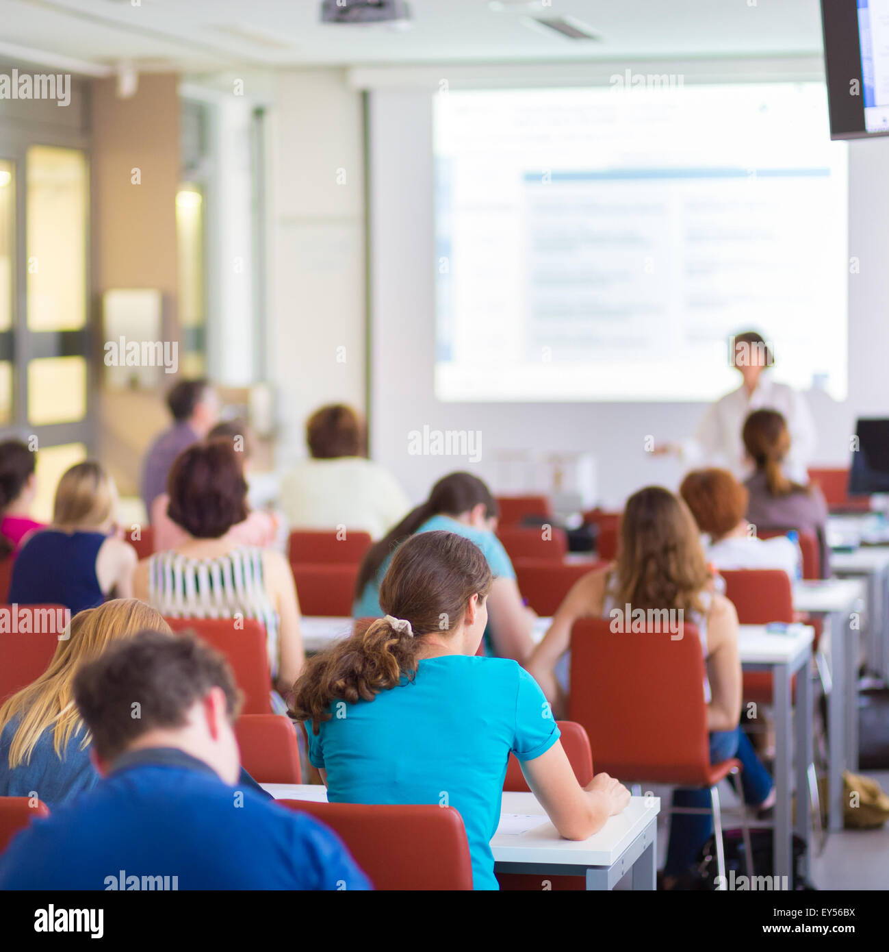 Lecture at university Stock Photo - Alamy