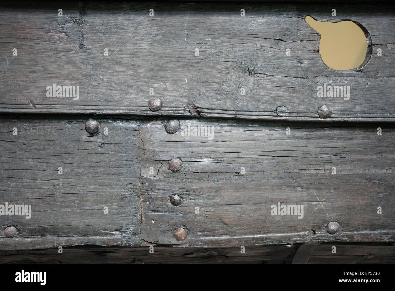 Norway, Oslo, The Viking Ship Museum. The Gokstad Ship, oak Viking ship ...