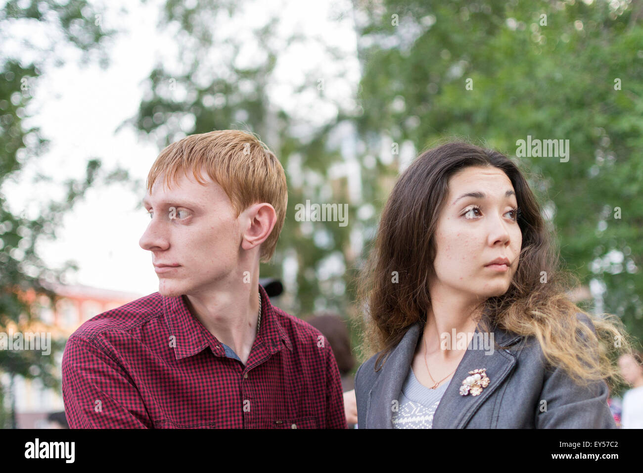 People Looking In Different Directions High Resolution Stock ...