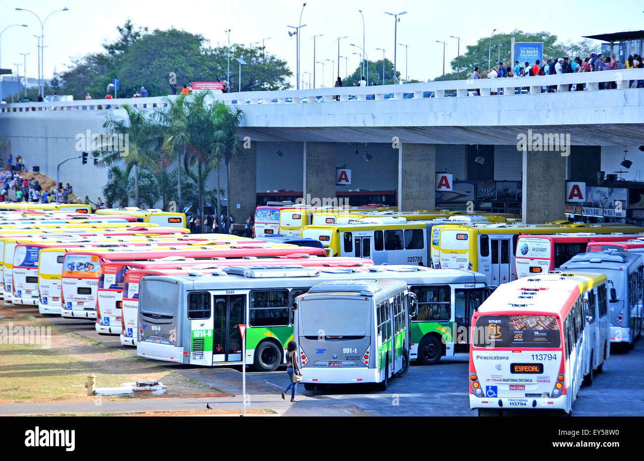bus station Brasilia Brazil Stock Photo - Alamy