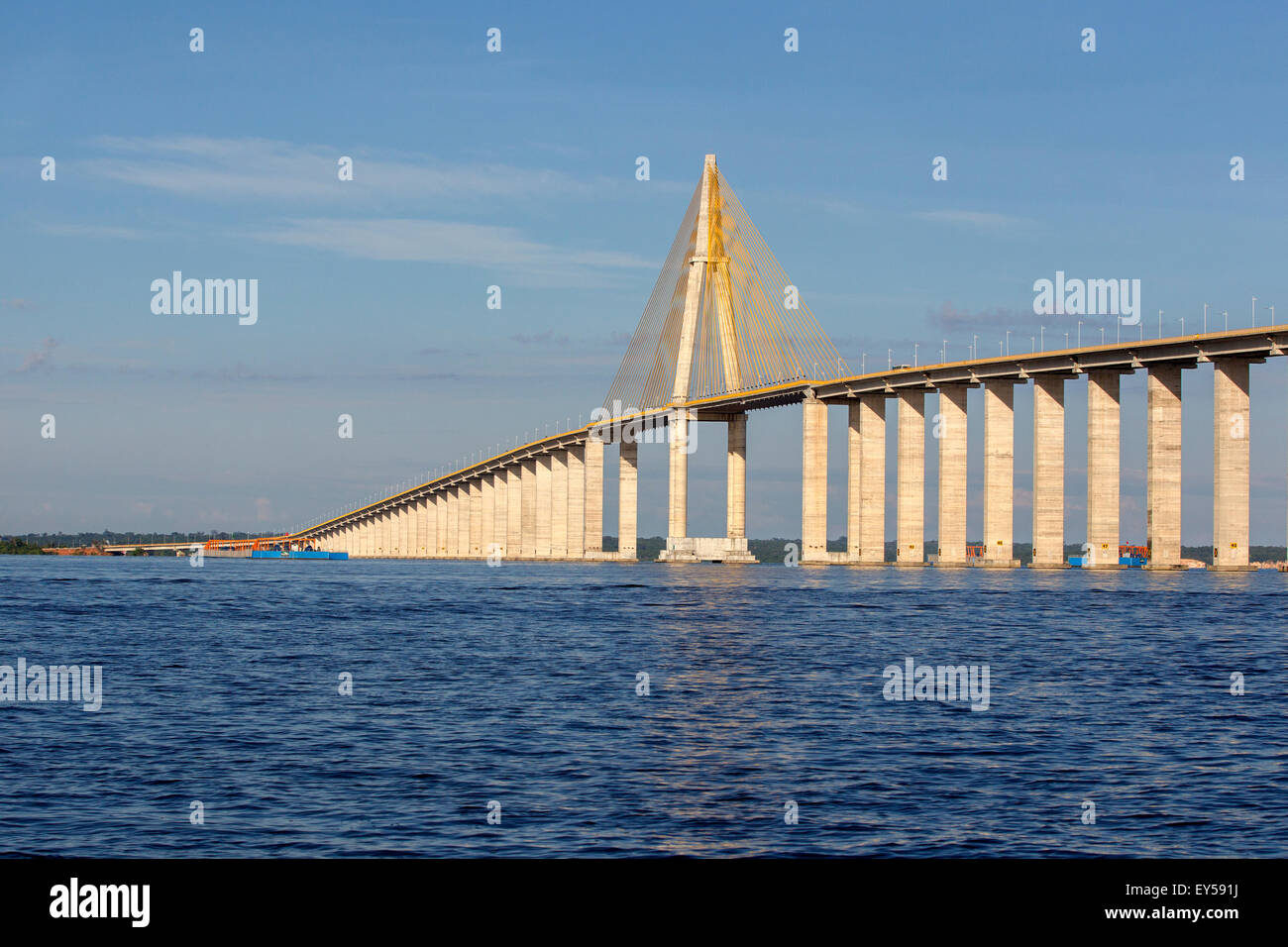 Iranduba bridge over the Rio Negro - Manaus Amazonas Brazil Stock Photo ...