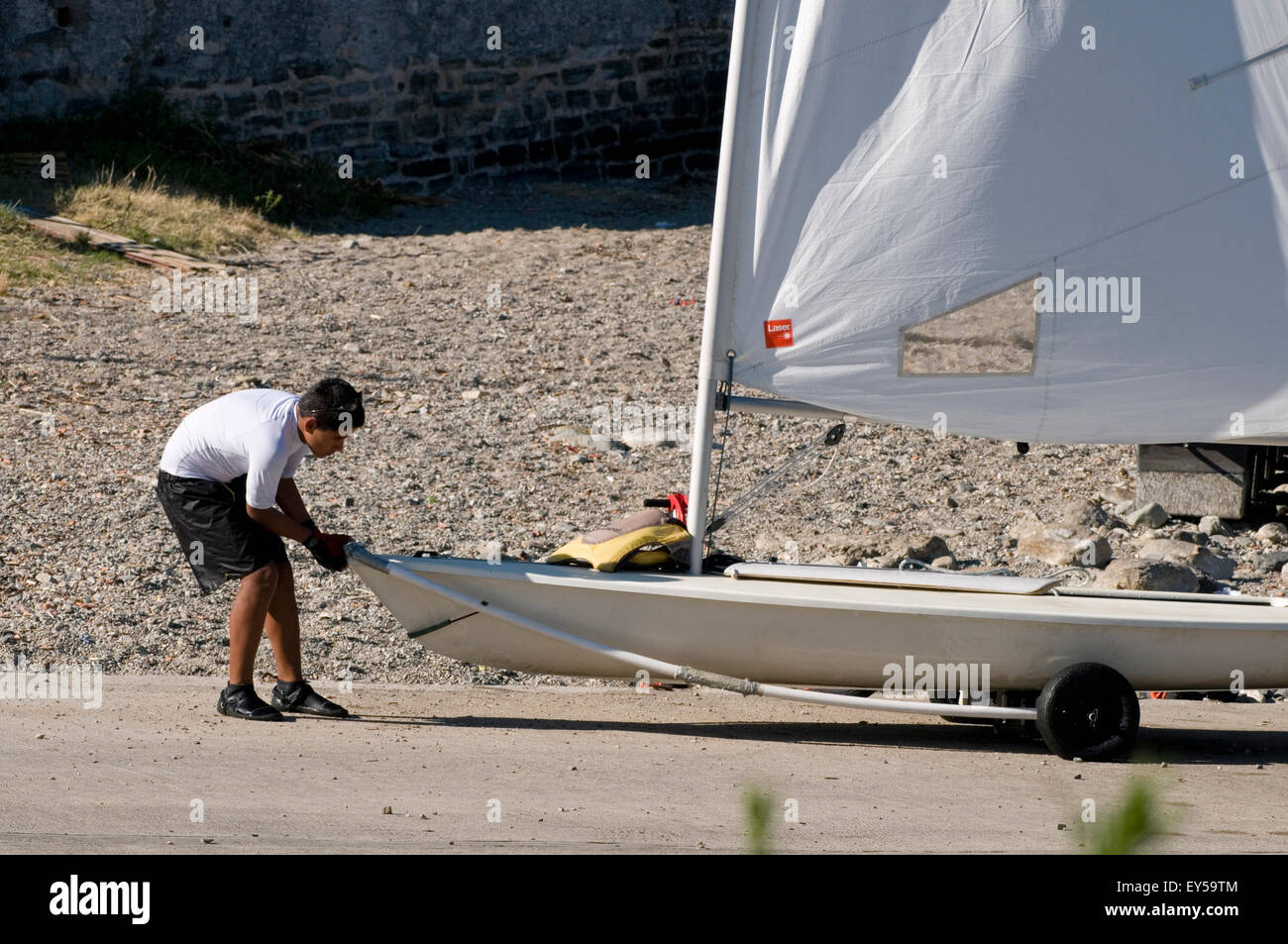 Boat trailer pulling hi-res stock photography and images - Alamy