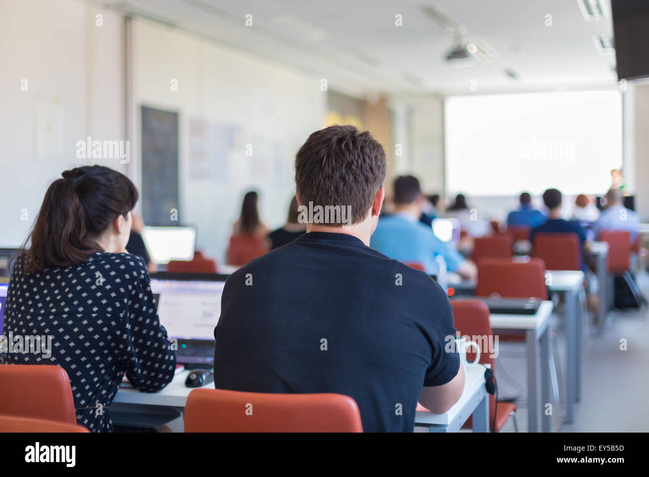 Lecture at university Stock Photo - Alamy