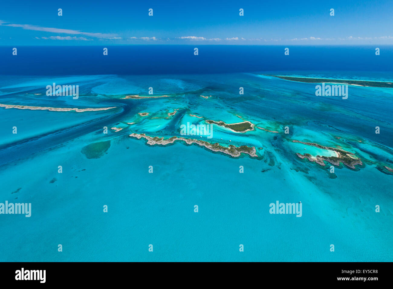 Aerial View Exuma Islands Bahamas High Resolution Stock Photography and ...