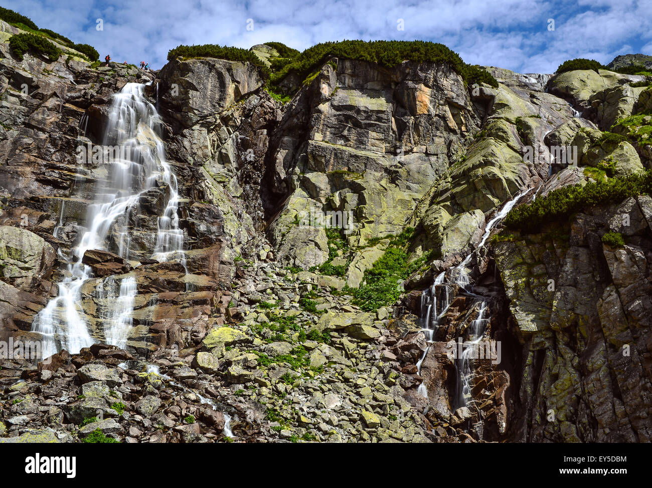 Waterfall in Tatra Mountains - Slovakia Stock Photo - Alamy