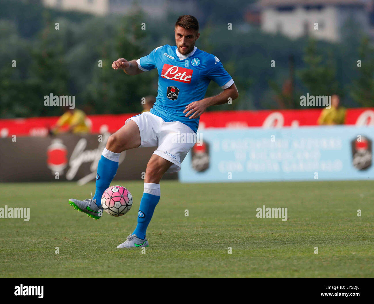 Dimaro, Italy. 21st July, 2015. David Lopez during friendly match ...