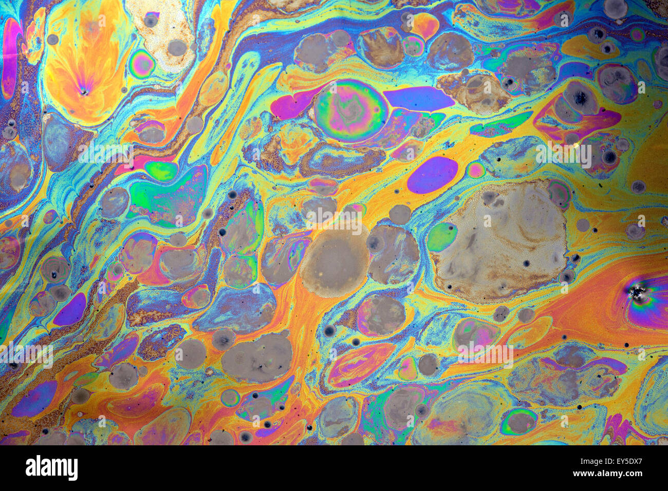 Polarization and diffraction in a puddle of oily water Broken light and ...