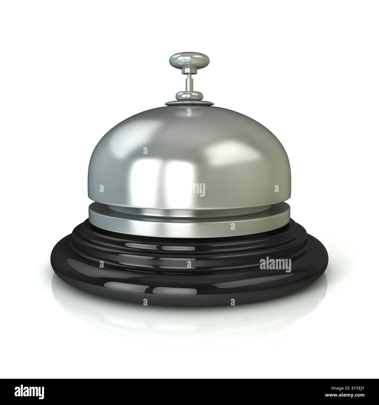 Reception bell. Isolated on white background Stock Photo - Alamy