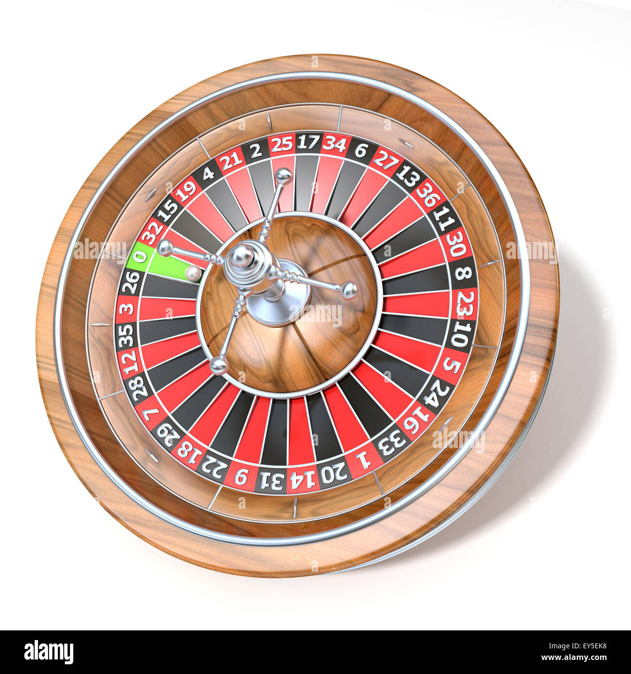 Roulette wheel. 3D render illustration isolated on white background ...