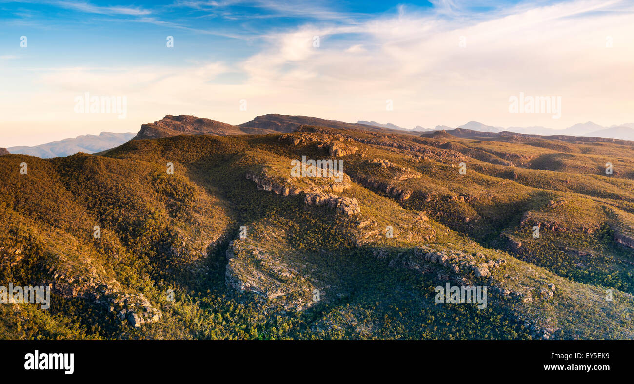 Australian mountains at sunset in the Grampians National Park, Victoria ...