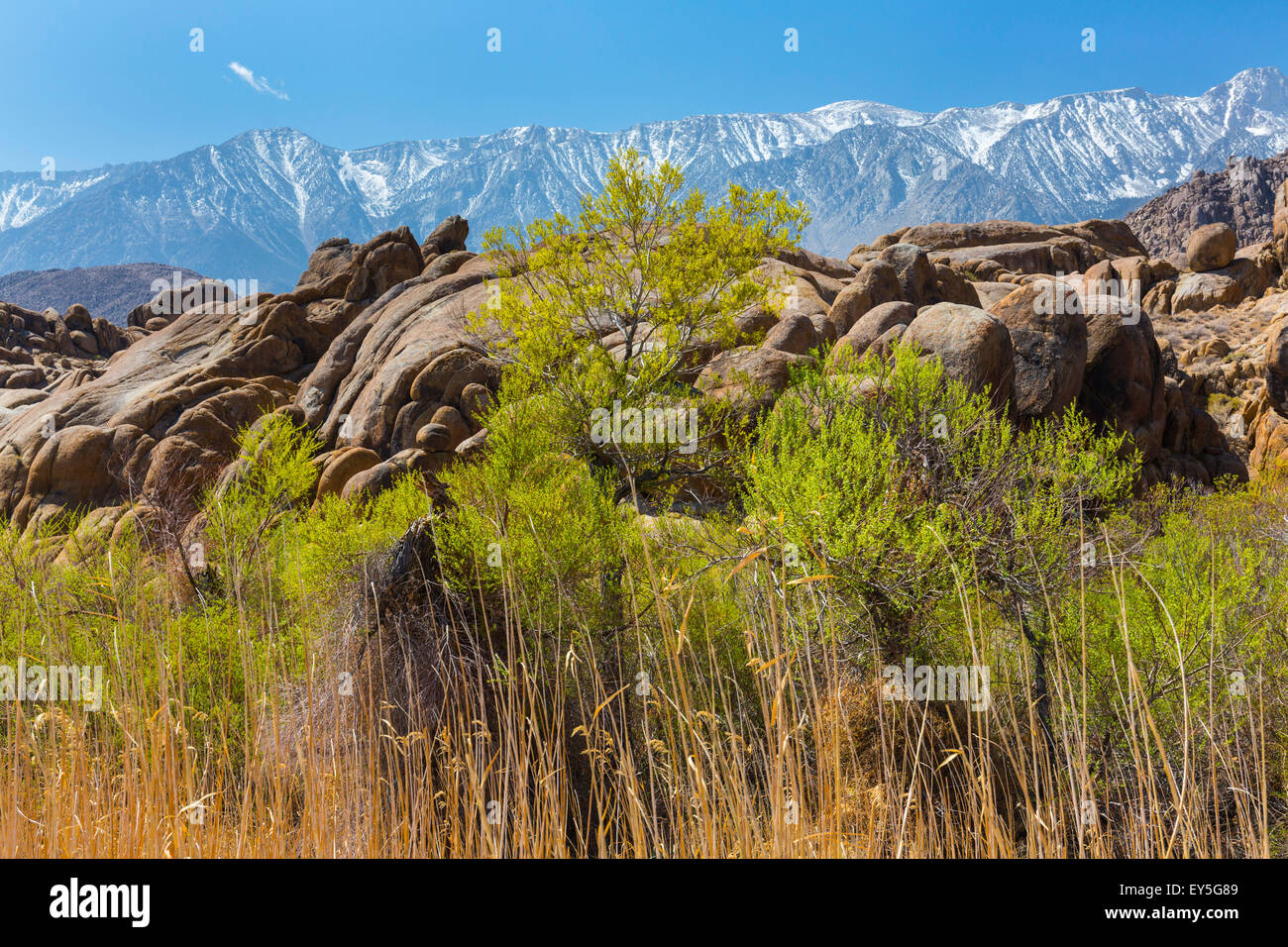 Alabama Hills landscape - Owens Valley California USA Stock Photo - Alamy