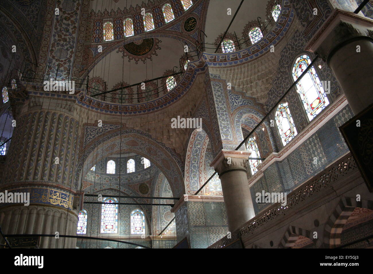inside The Blue Mosque Stock Photo - Alamy