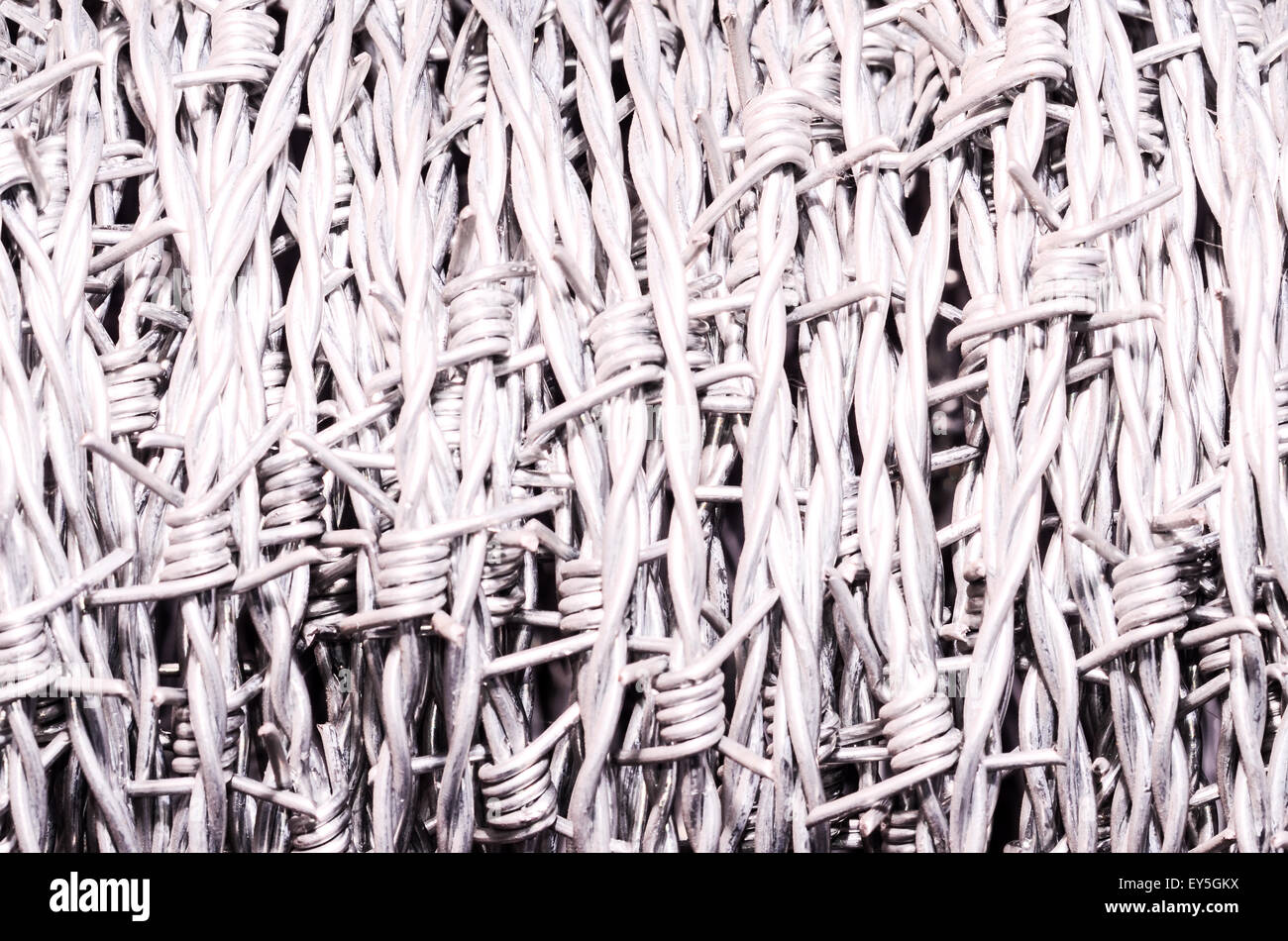 Roll of Barbed Wire Stock Photo - Alamy