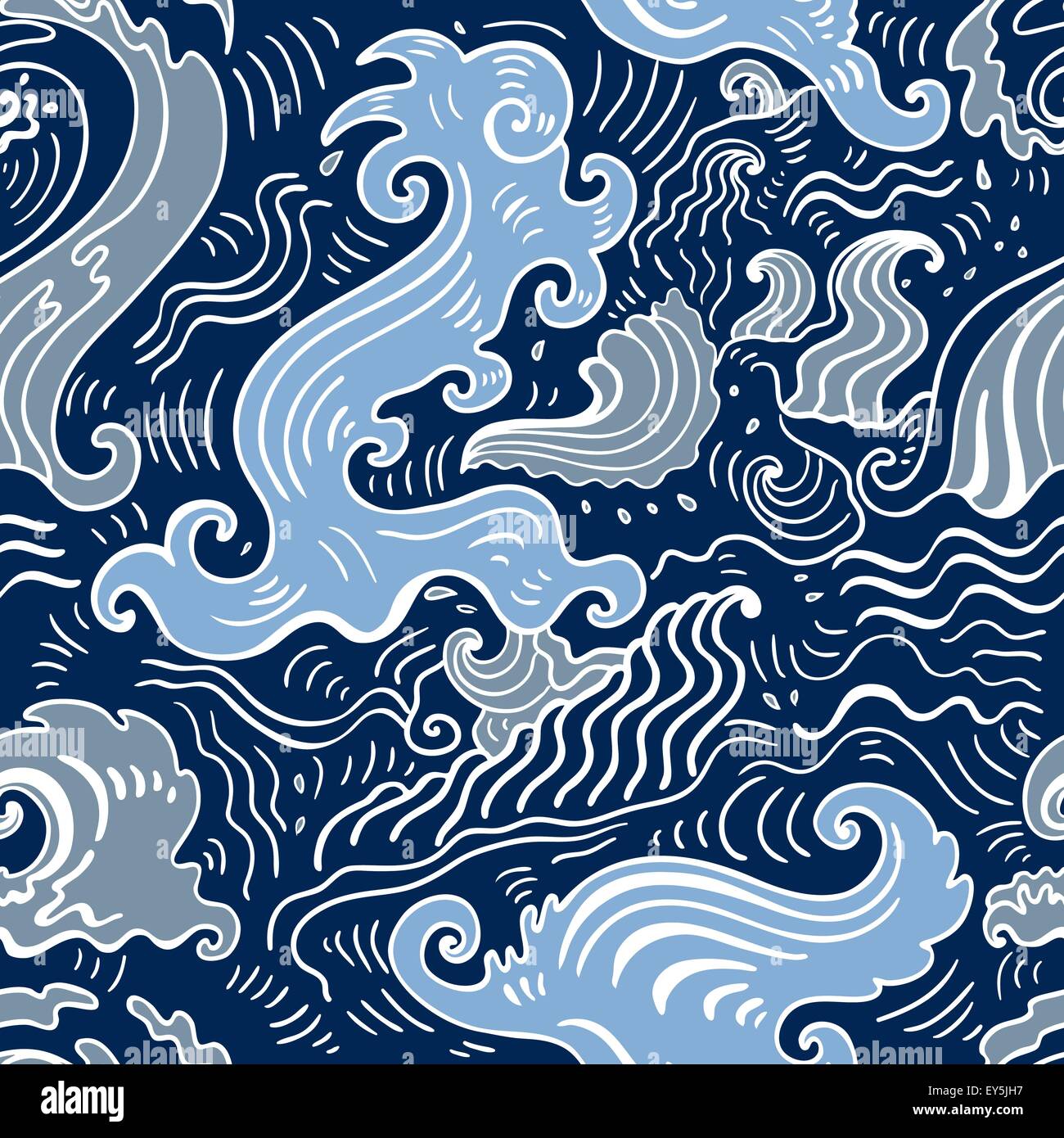 Sea waves. Seamless background Stock Vector Image & Art - Alamy