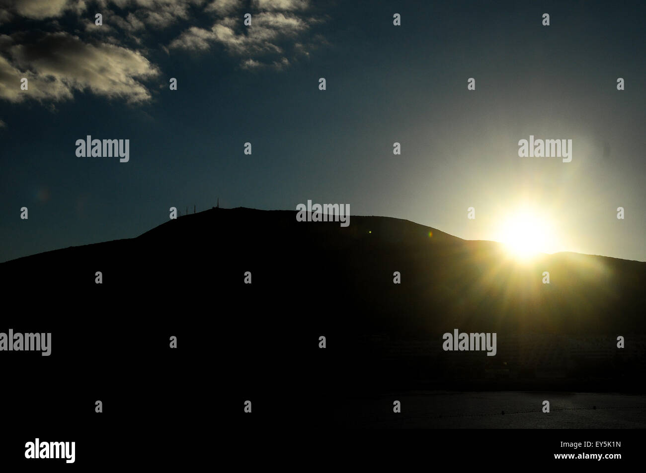 Dramatic Sunset Rays Stock Photo - Alamy