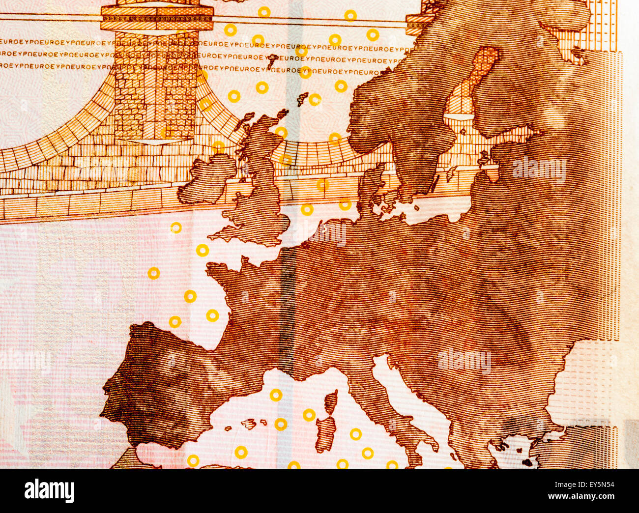 Europe on ten euros Stock Photo - Alamy