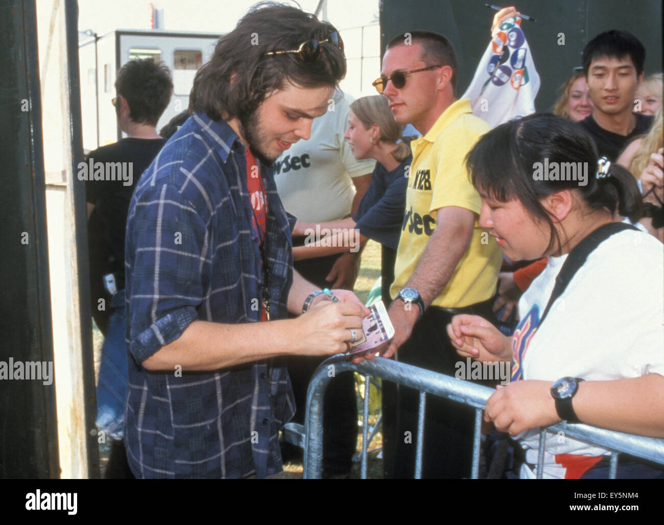 SUPERGRASS English rock group in 1996 with Danny Goffey Stock Photo - Alamy