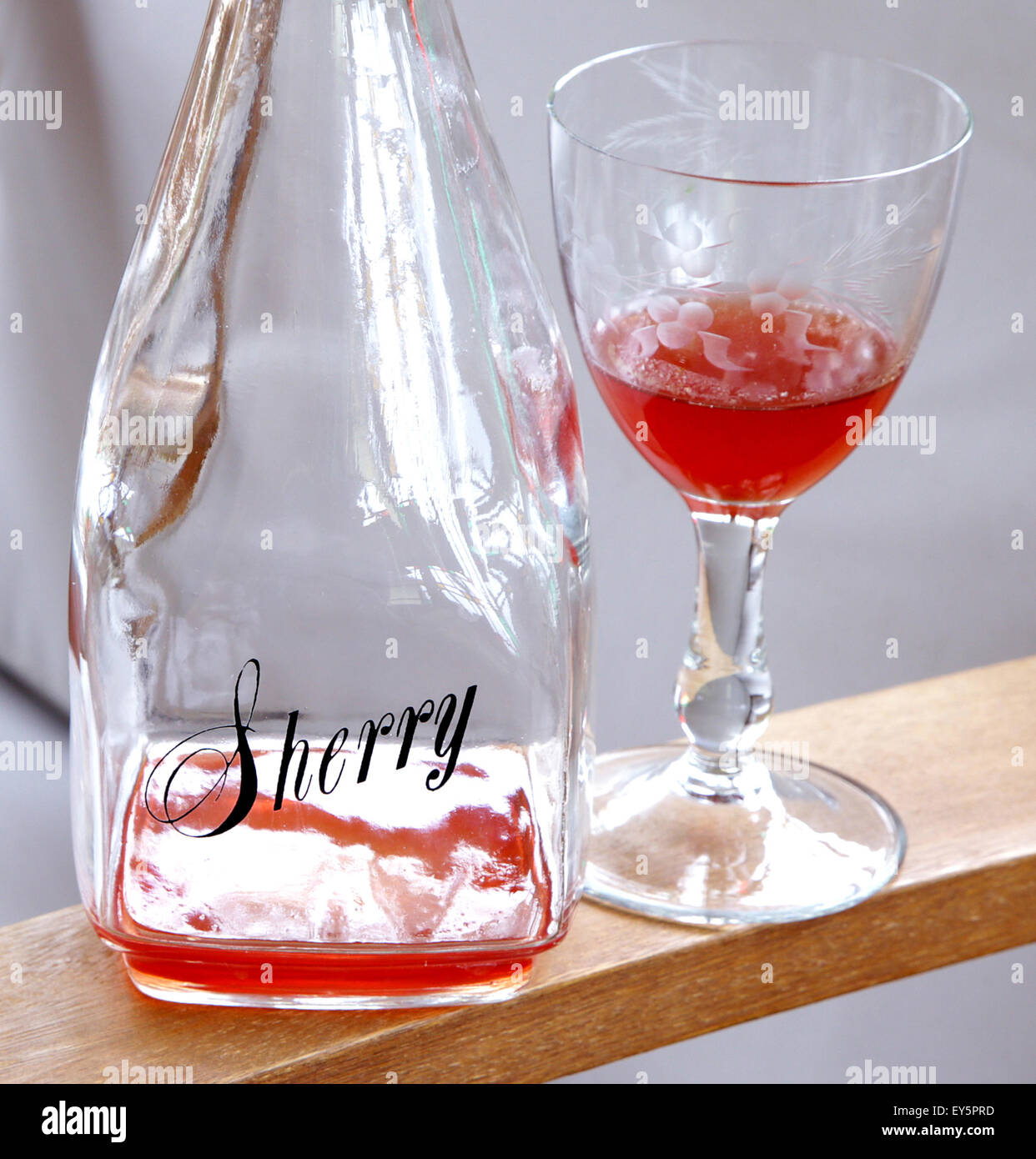 Sherry bottle hi-res stock photography and images - Alamy