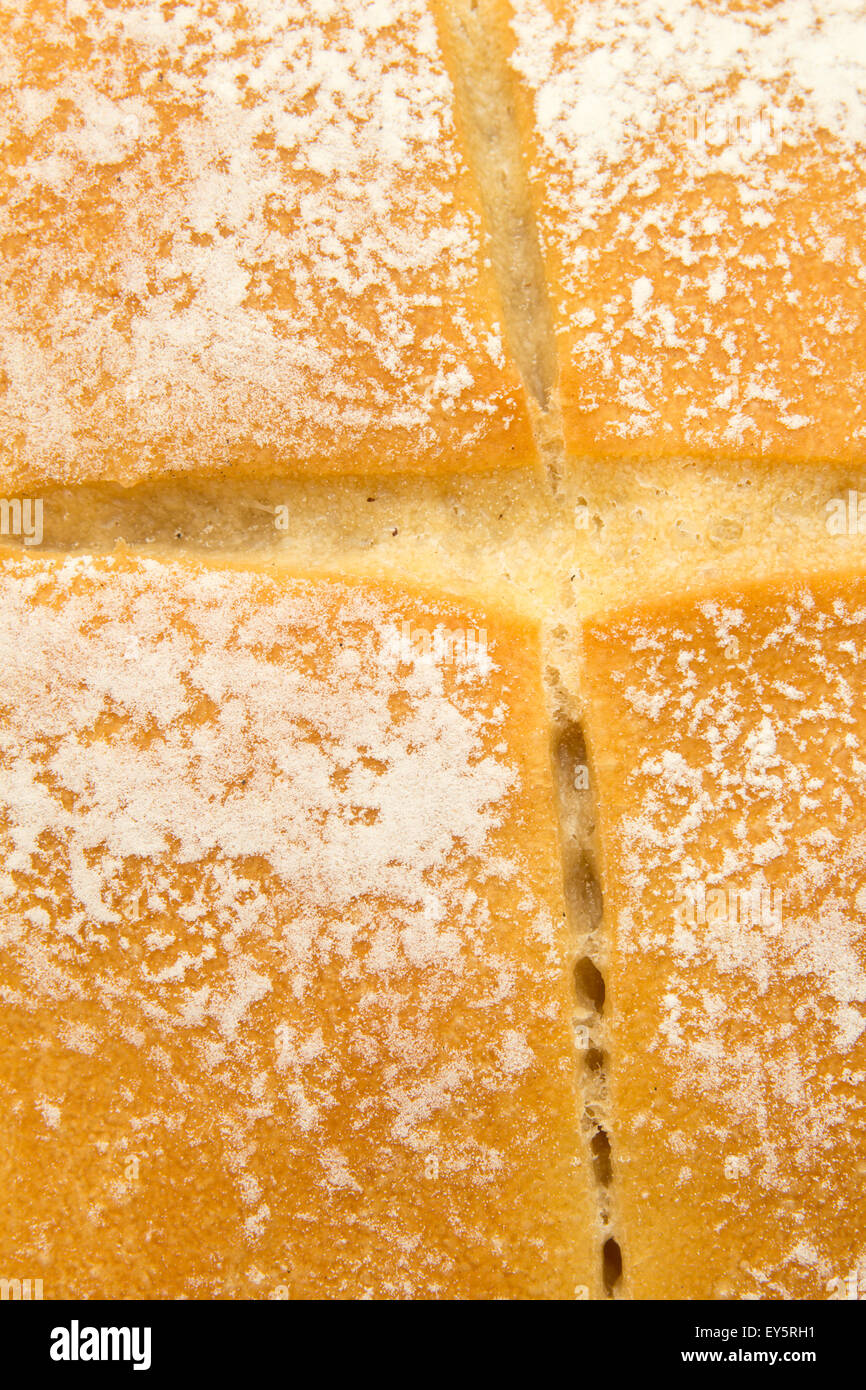 flat bread with crossed notches food background Stock Photo - Alamy