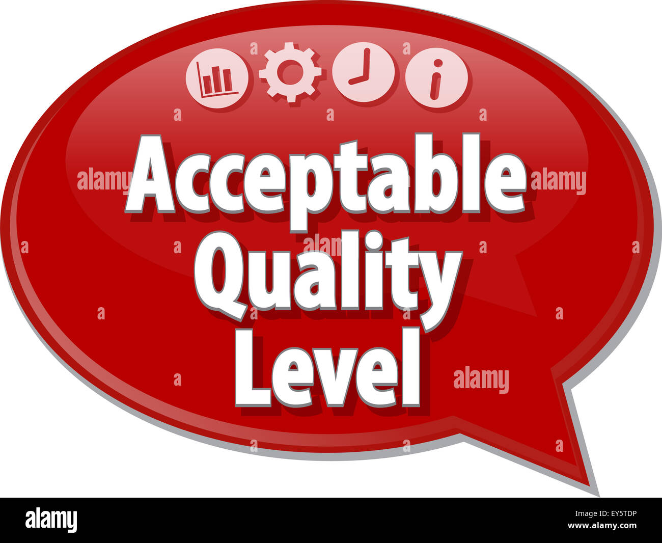 Speech bubble dialog illustration of business term saying Acceptable ...
