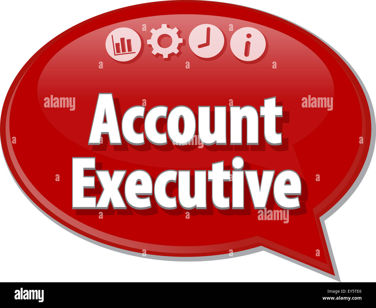 Speech bubble dialog illustration of business term saying account ...