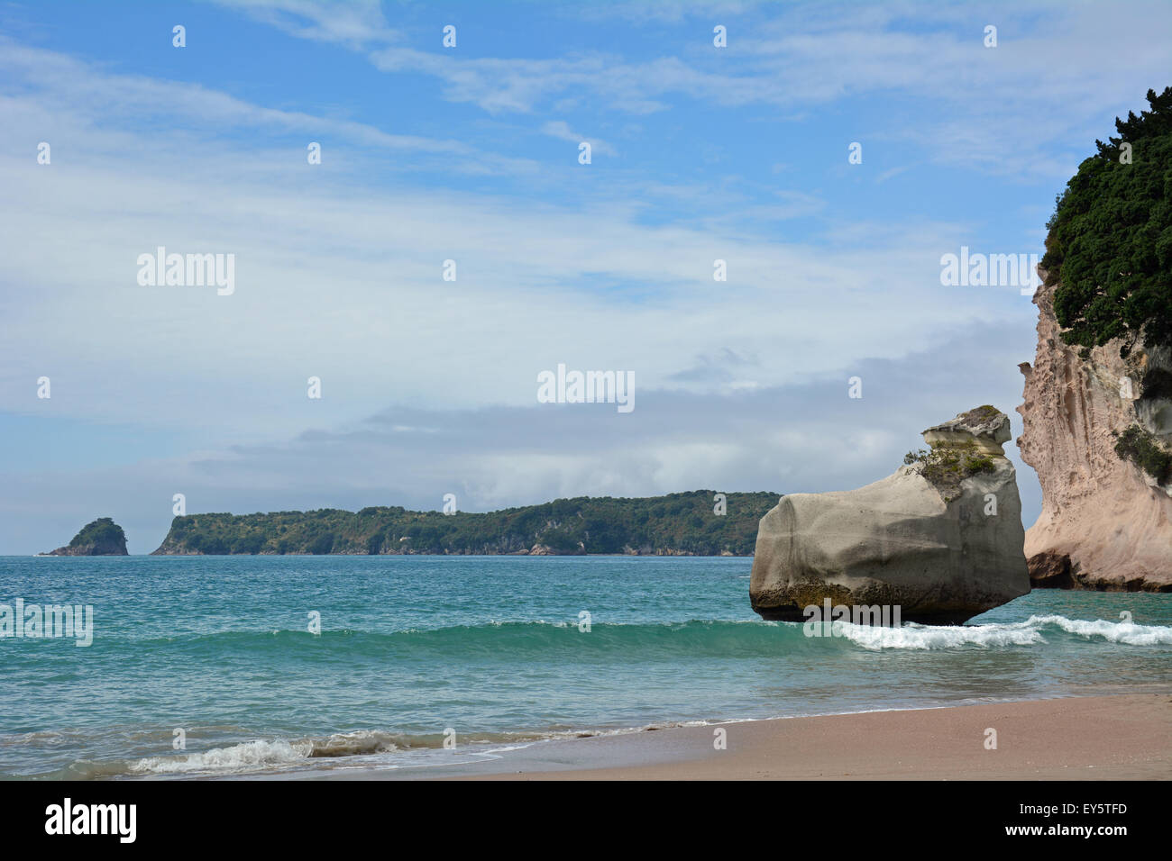 Coastal landscape - Coromandel Peninsula New Zealand Stock Photo - Alamy