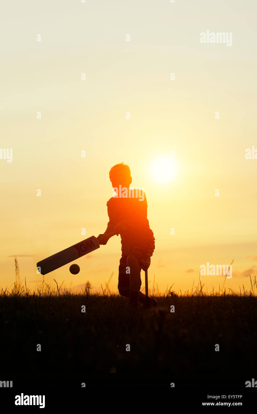 Boy holding cricket bat hi-res stock photography and images - Alamy