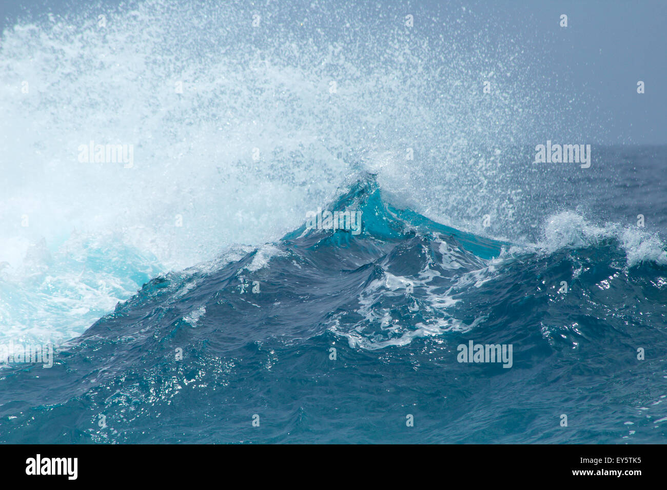 powerful ocean waves breaking natural background Stock Photo - Alamy