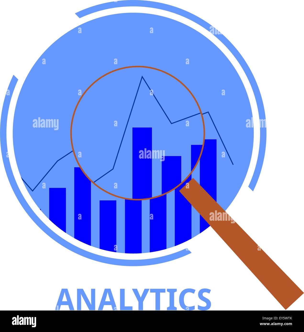 An illustration showing an analytics concept Stock Vector Image & Art ...