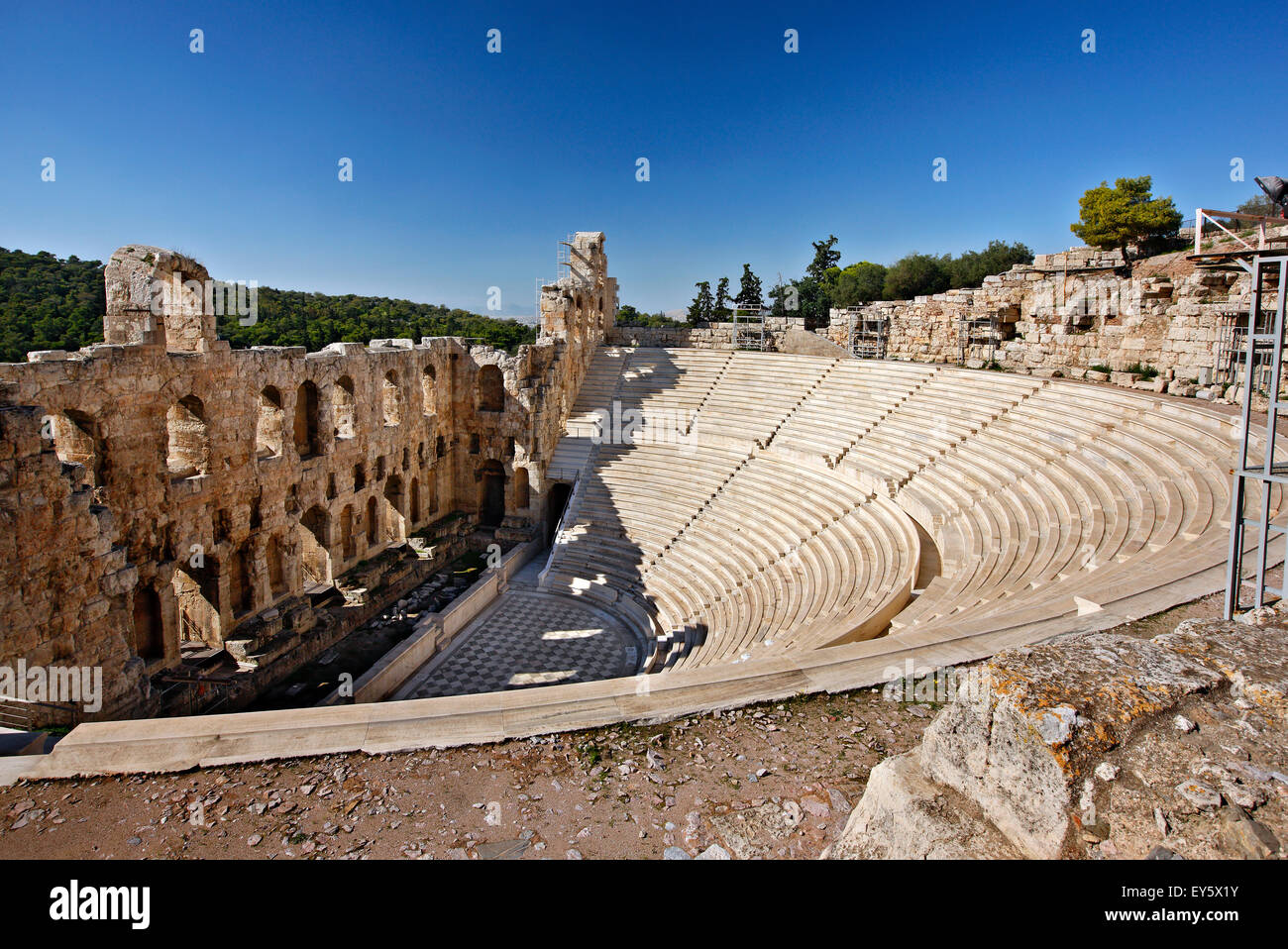 The Odeon of Herod Atticus (or "Herodeum" or "Herodion") on the ...