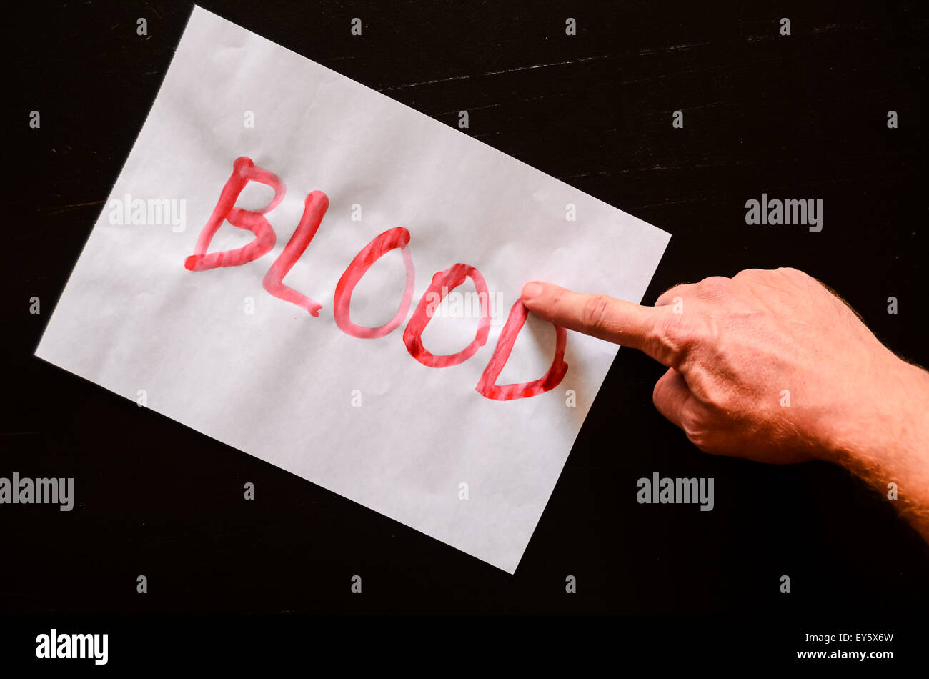 Word Blood Text Stock Photo - Alamy