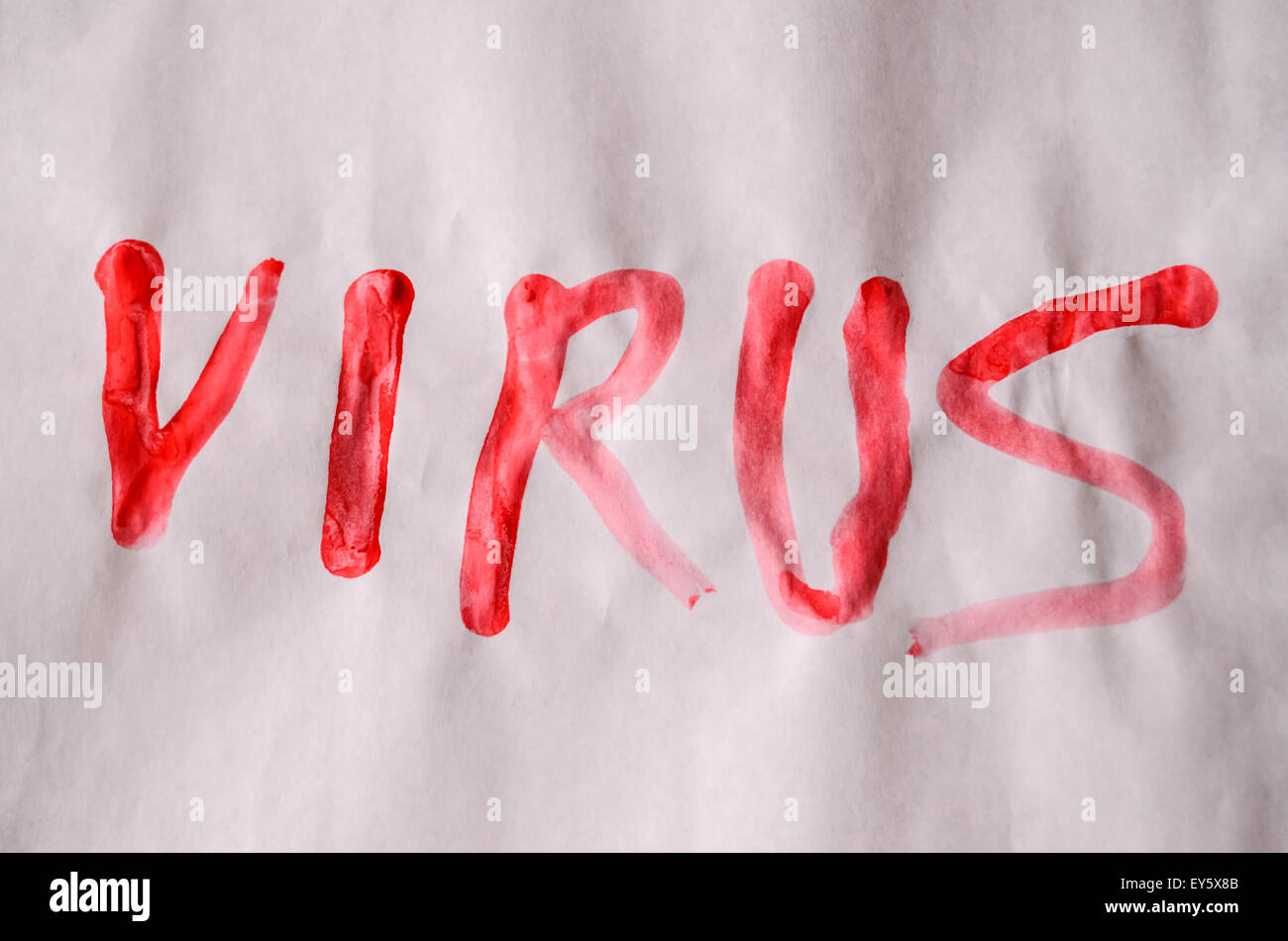 Word Virus Text Stock Photo - Alamy