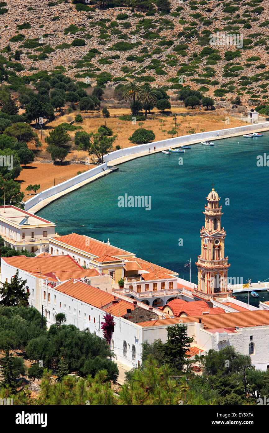 Panormitis monastery, one of the most important in the Aegean sea,and ...
