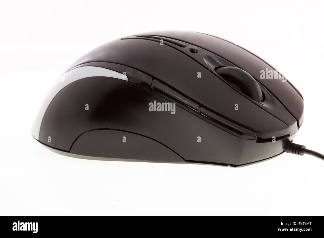 Black computer mouse Stock Photo - Alamy
