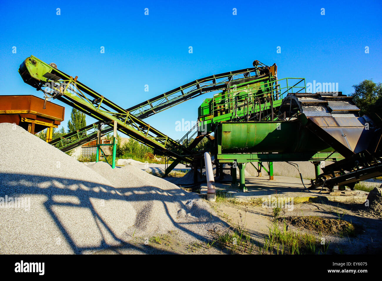 Industrial Gravel Quarry Stock Photo - Alamy