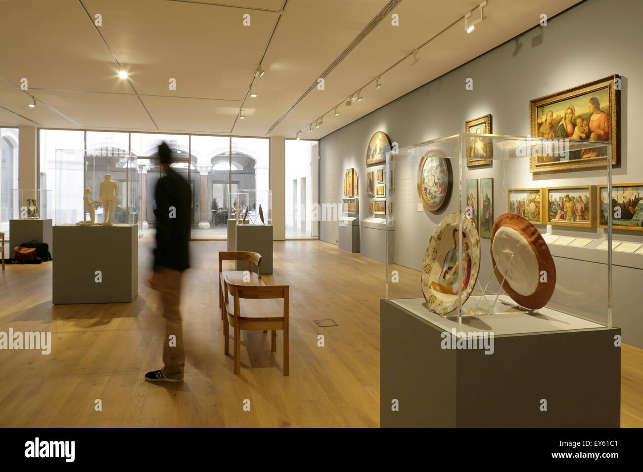 York, UK, 22 July 2015. The newly redeveloped York Art Gallery in ...