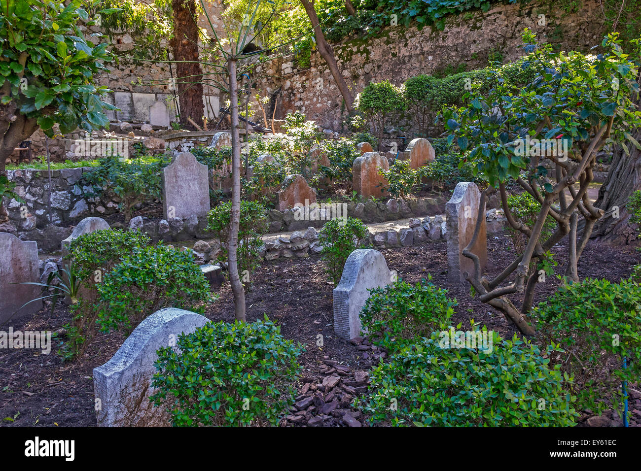 Trafalgar Military Cemetery Crown Colony Of Gibraltar Stock Photo - Alamy