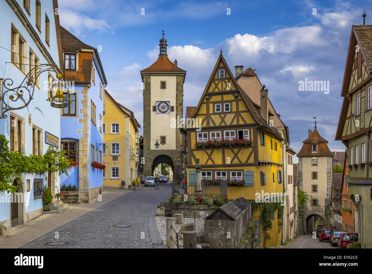 Siebers Tower, Plönlein and Kobolzell Gate, Rothenburg ob der Tauber ...