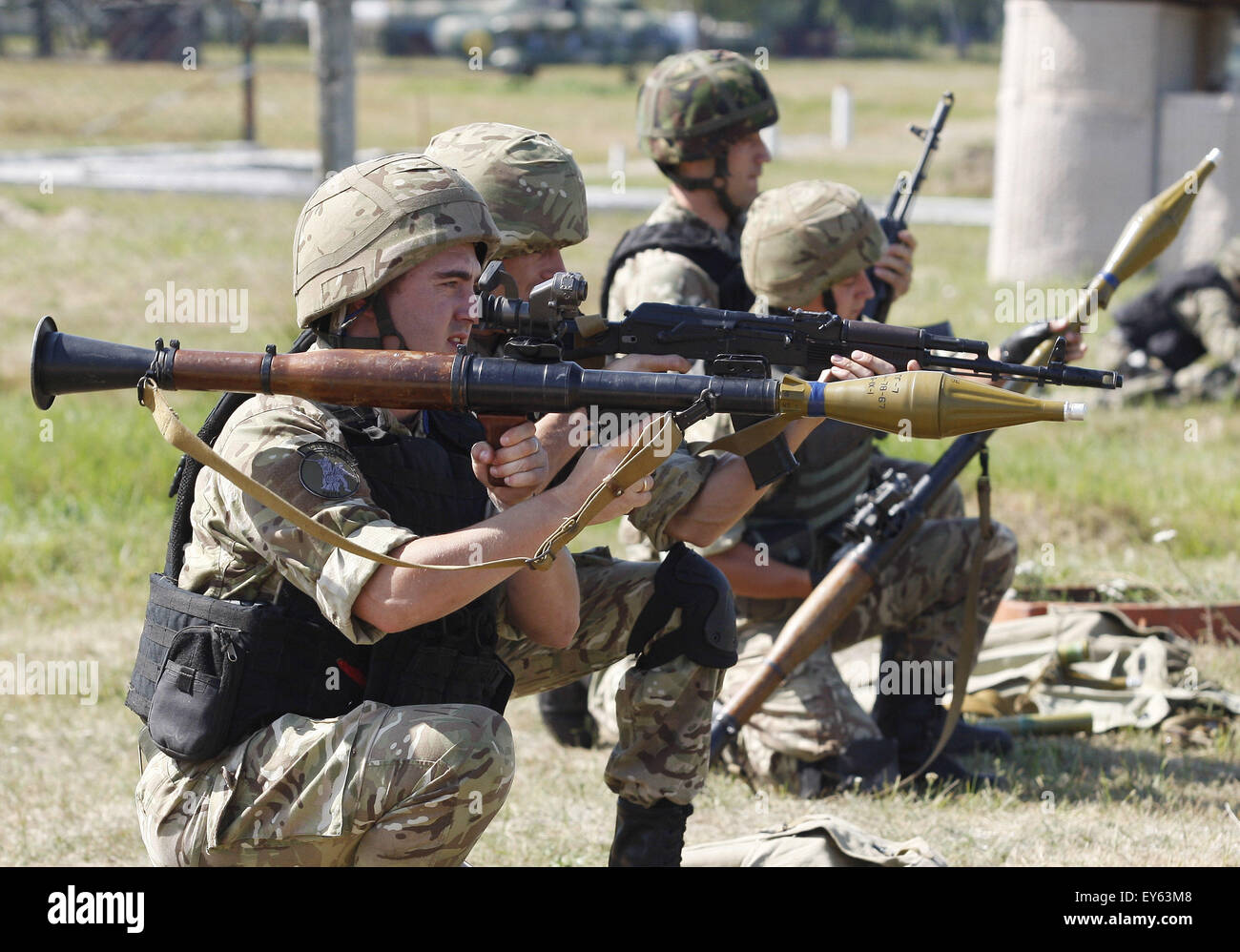 Kiev, Ukraine. 22nd July, 2015. Soldiers of the Ukrainian National ...