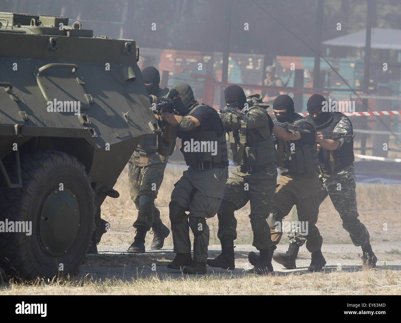 Kiev, Ukraine. 22nd July, 2015. Soldiers of the Ukrainian National ...