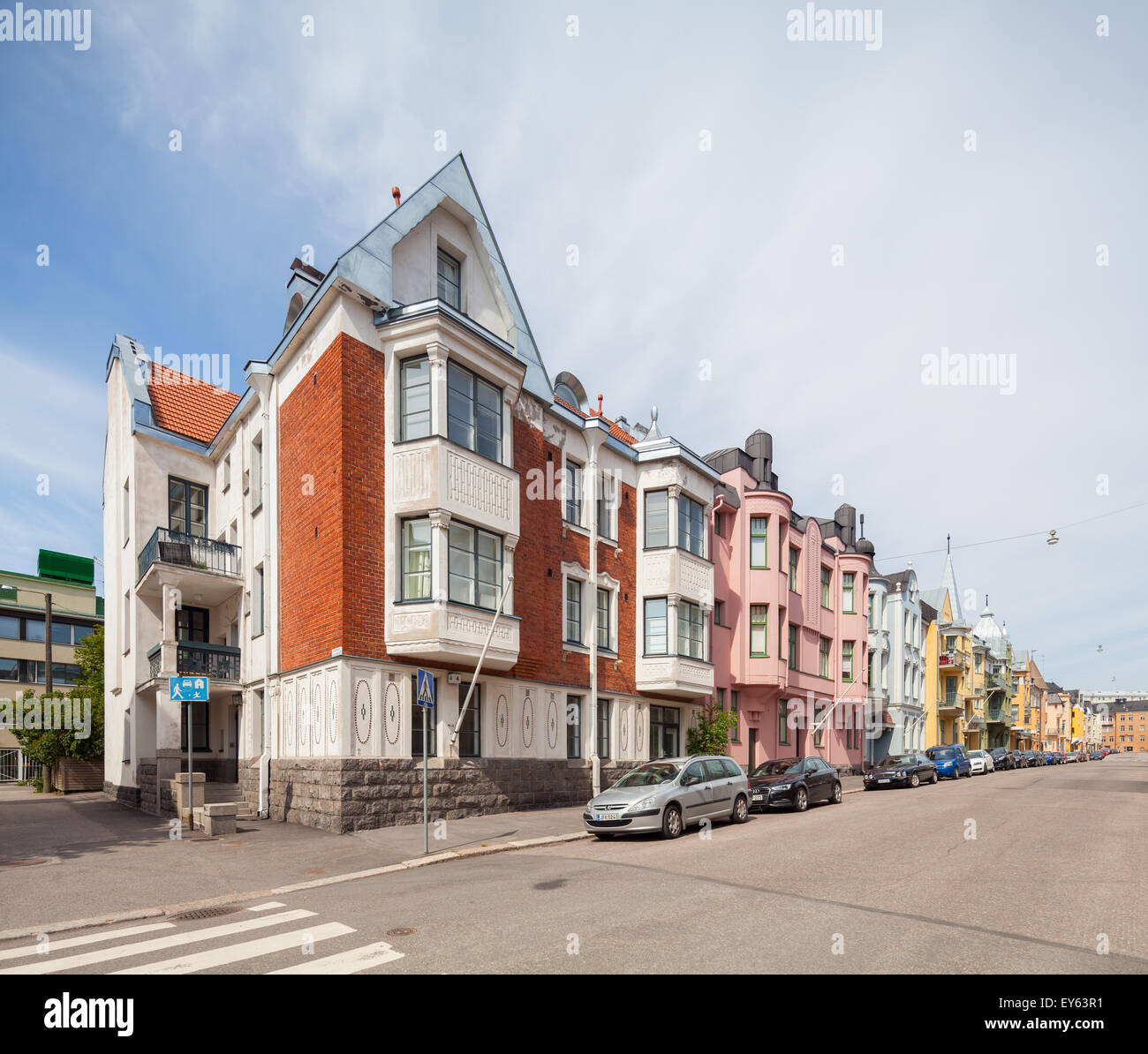 Beautiful buildings in Helsinki, Finland Stock Photo - Alamy