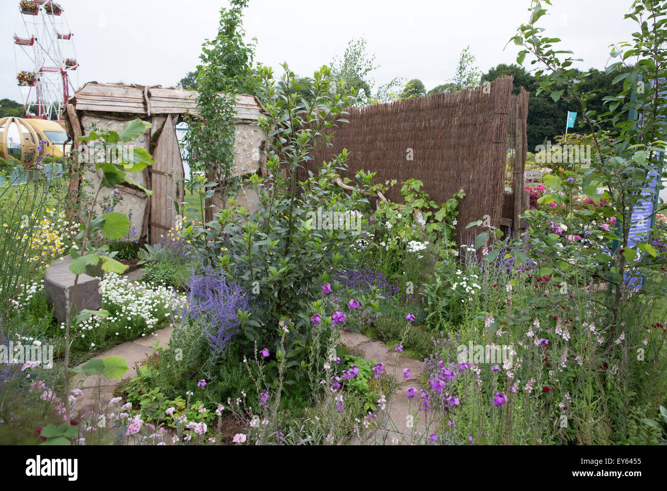 Knutsford, UK. 22nd July, 2015. The Hermit's garden at the RHS Flower ...